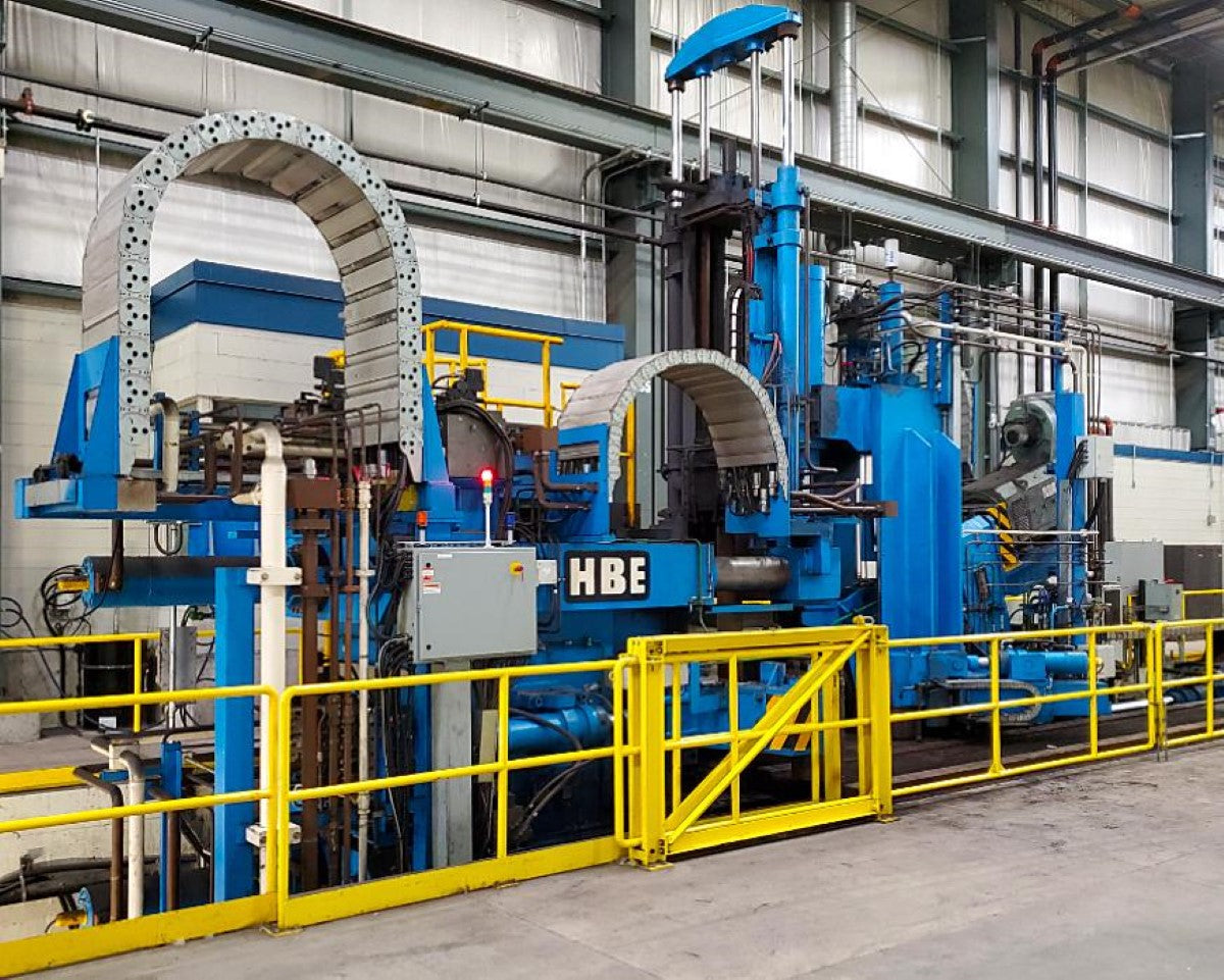157.5” DIA X 39.4” HEIGHT HBE PRESS RADIAL AXIAL RING ROLLING MILL ...